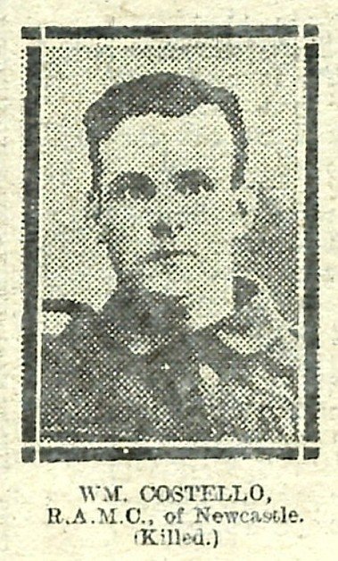 miner W. M. Costelloe - Soldiers and their units - The Great War (1914 ...