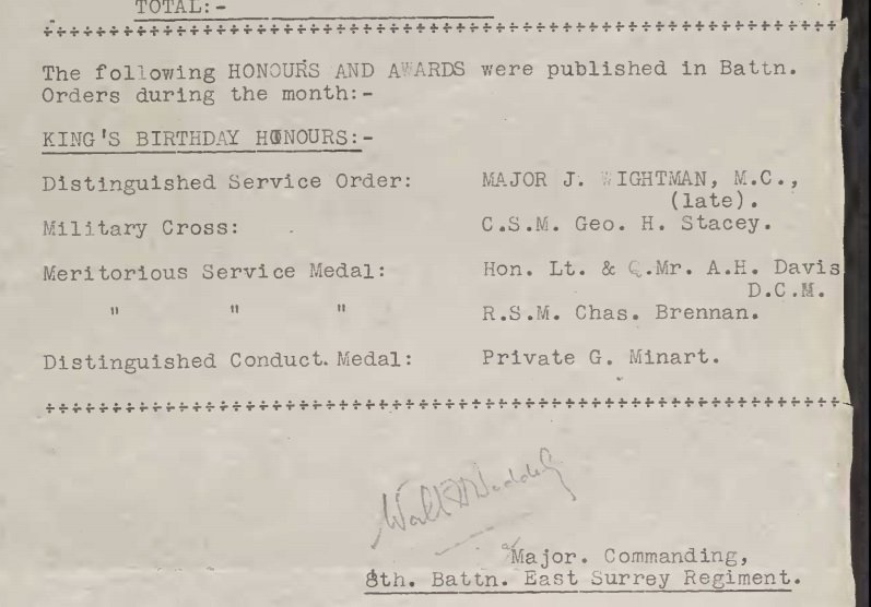 Military Cross Citation - Medals - The Great War (1914-1918) Forum