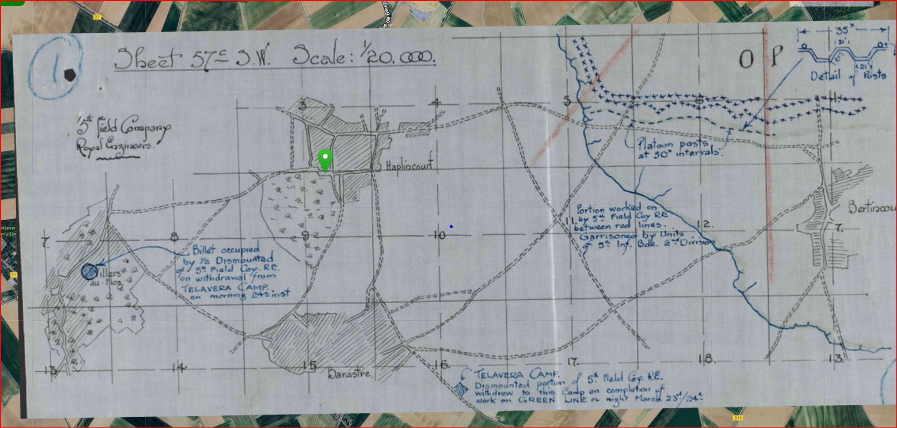 6th Brigade HQ location - The Western Front - The Great War (1914-1918 ...