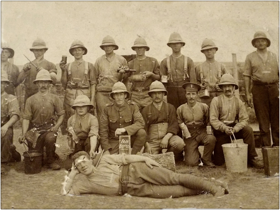 Photo of soldiers possibly Royal Irish Fusiliers WW1 who were enlisted ...