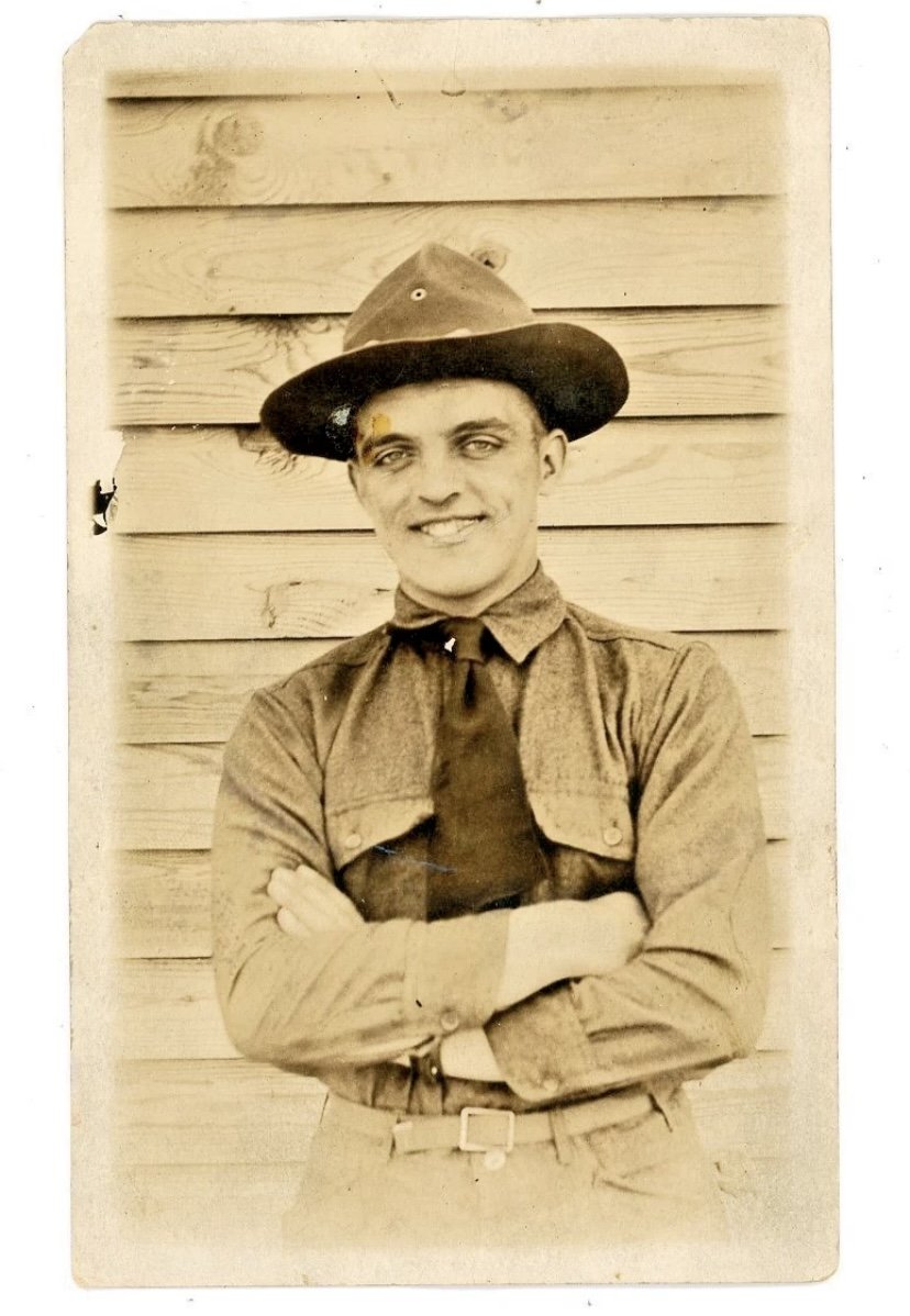 WW1 Era Letter Typed by U.S. Serviceman in France. He writes of shells ...
