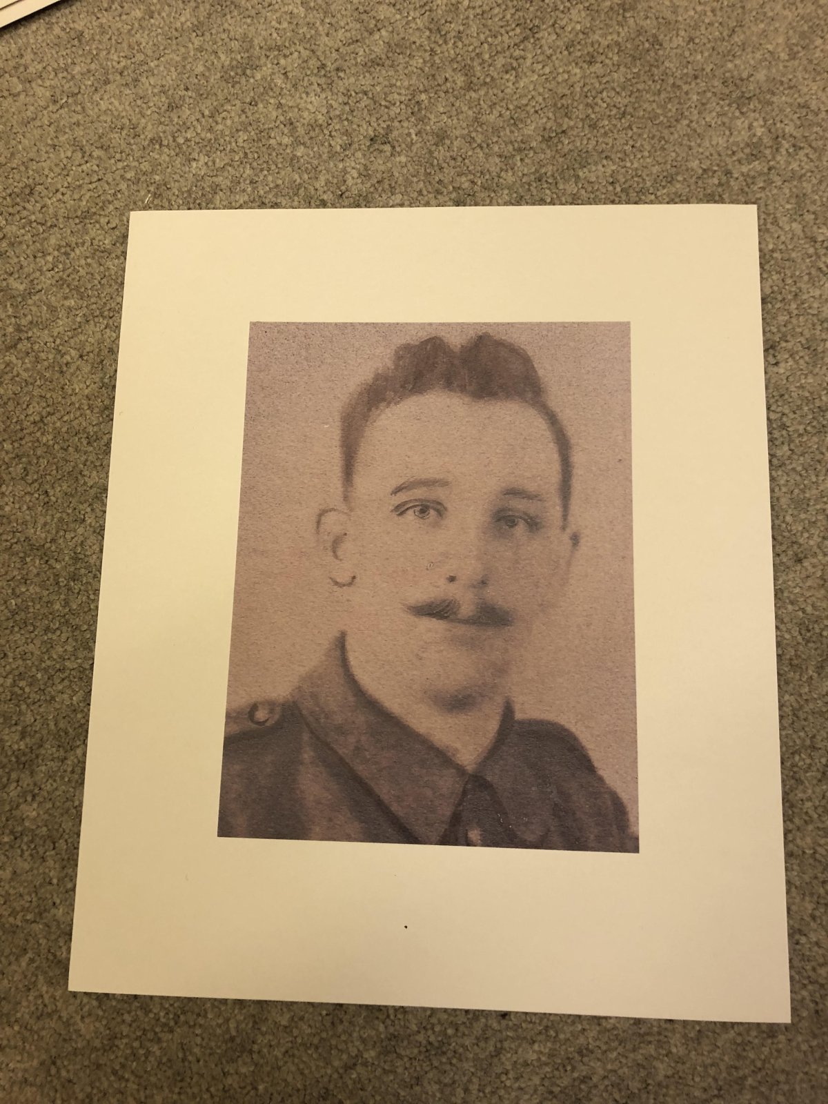 Corporal Thomas Shaw 5481 Border Regiment and of interest to Kings Own ...