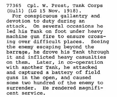 William Prest - Soldiers and their units - The Great War (1914-1918) Forum