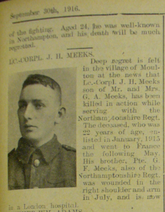 16925 Lance CPL James Henry Meeks - Soldiers and their units - The ...