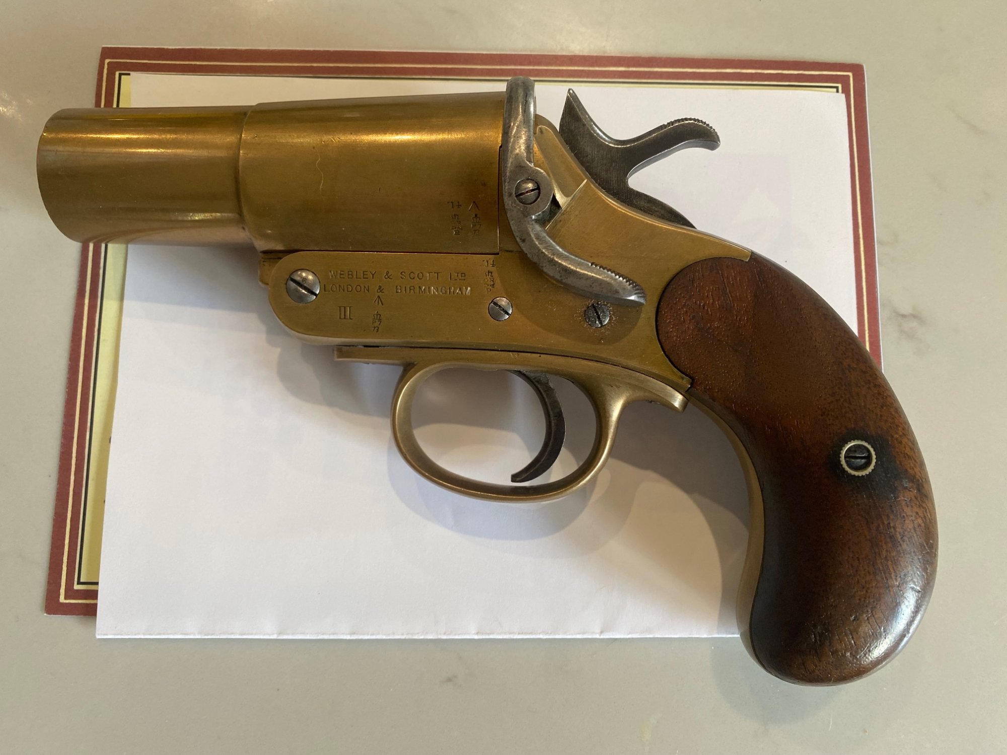 Webley Mk III Flare Pistol - Arms and other weapons - The Great War ...