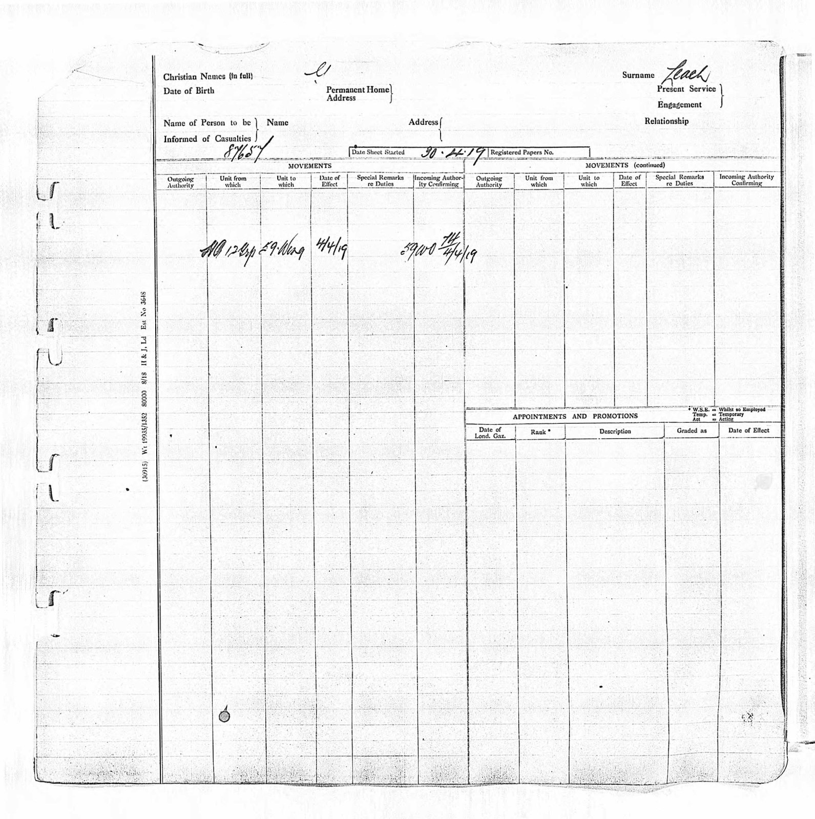 G Leach - Air Gunner - Have I got the right man or were there 2 air ...