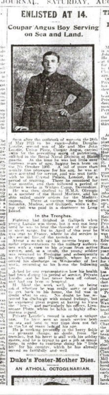 James M Marchbank 8th Royal Scots - Soldiers and their units - The ...