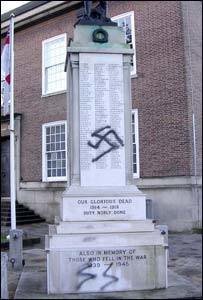 Graffiti on Worthing memorial - Cemeteries and memorials - The Great ...