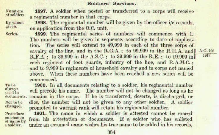 Service Numbers - Interpreting documents - The Great War (1914-1918) Forum