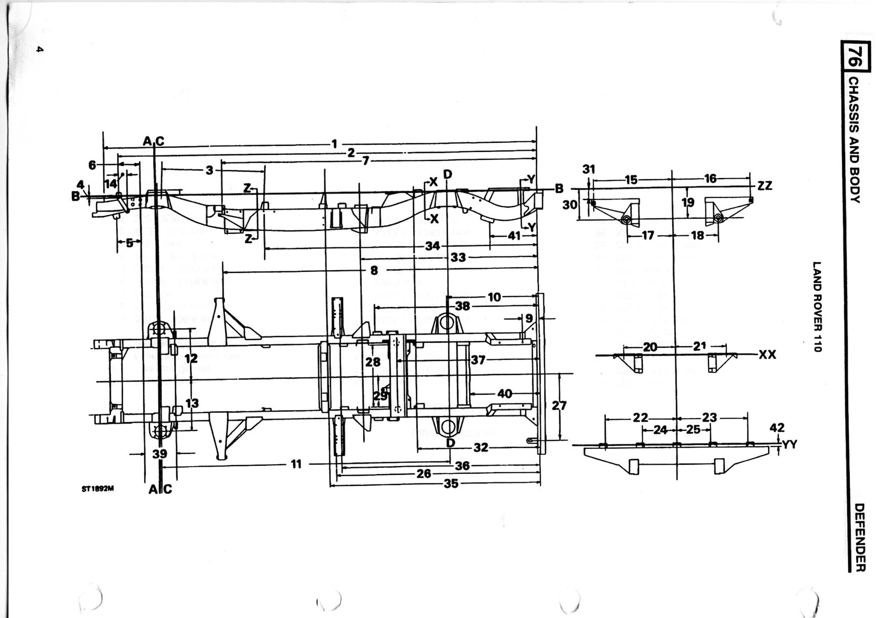Defender 110 Chassis Dimensions - Defender Forum (1983 - 2016) - LR4x4 ...