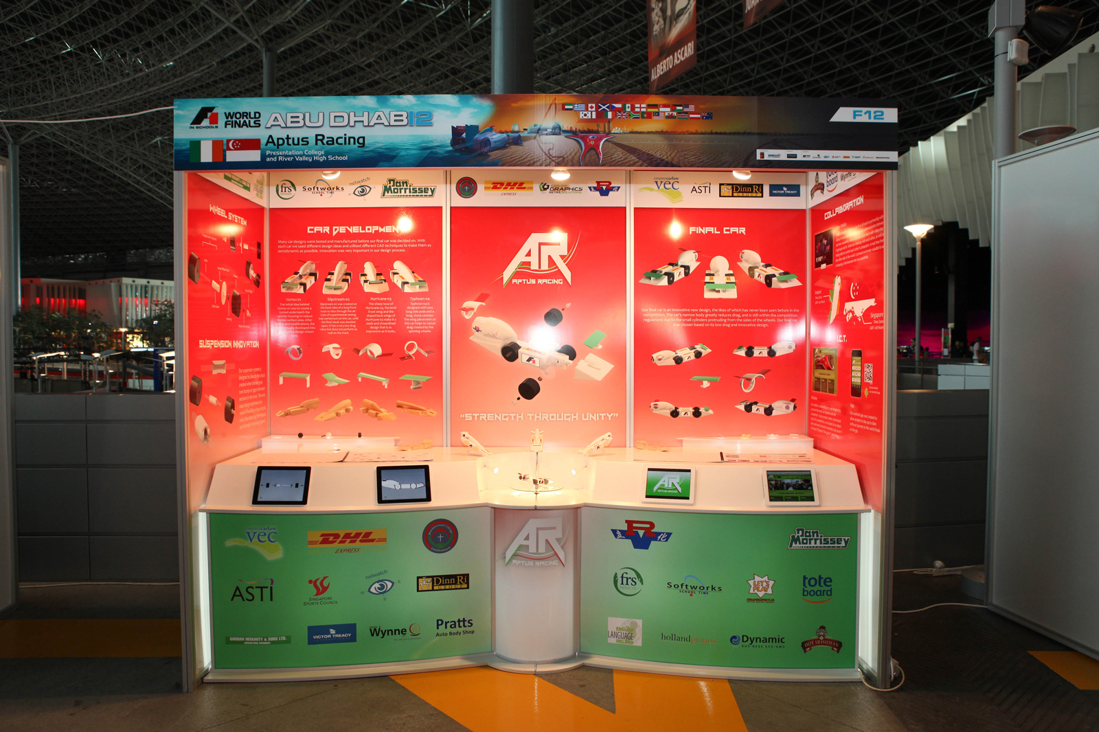 Aptus Racing - Ireland & Singapore - Pit Displays - Yas in Schools Torque
