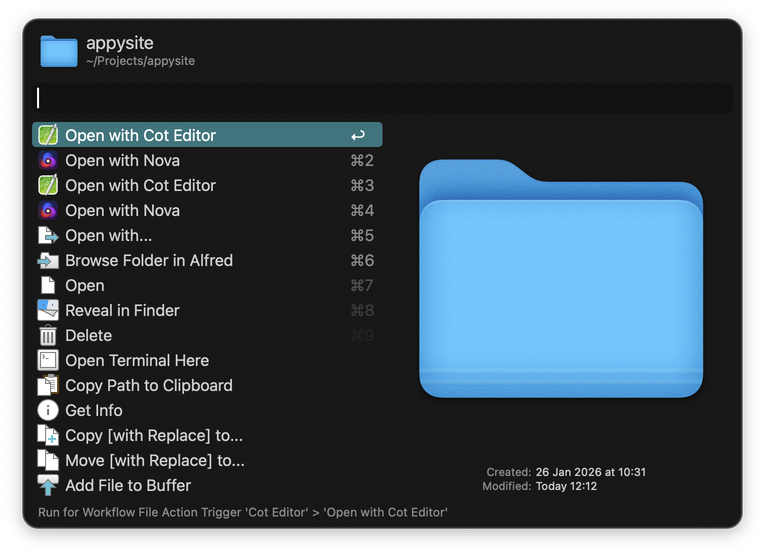 A way to open folders in specific apps (or ideally subfolders of a ...