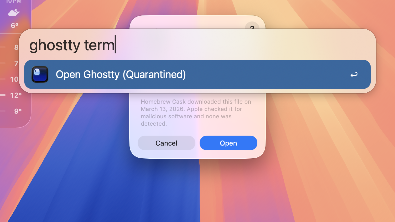 Alfred becomes unresponsive when using Quarantined Custom Terminal ...