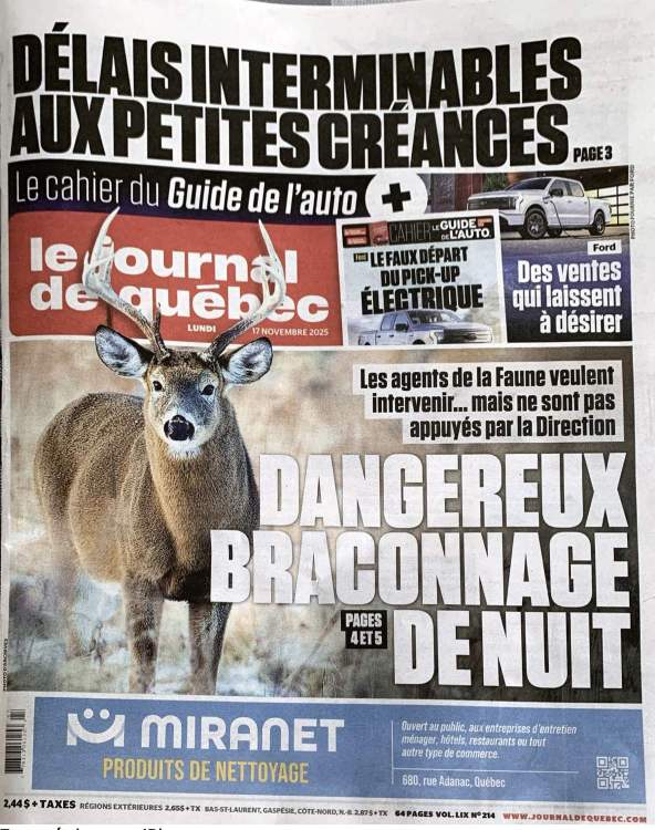 Dangereux braconnage de nuit près de Beauharnois - Le Pub Pêche QC ...