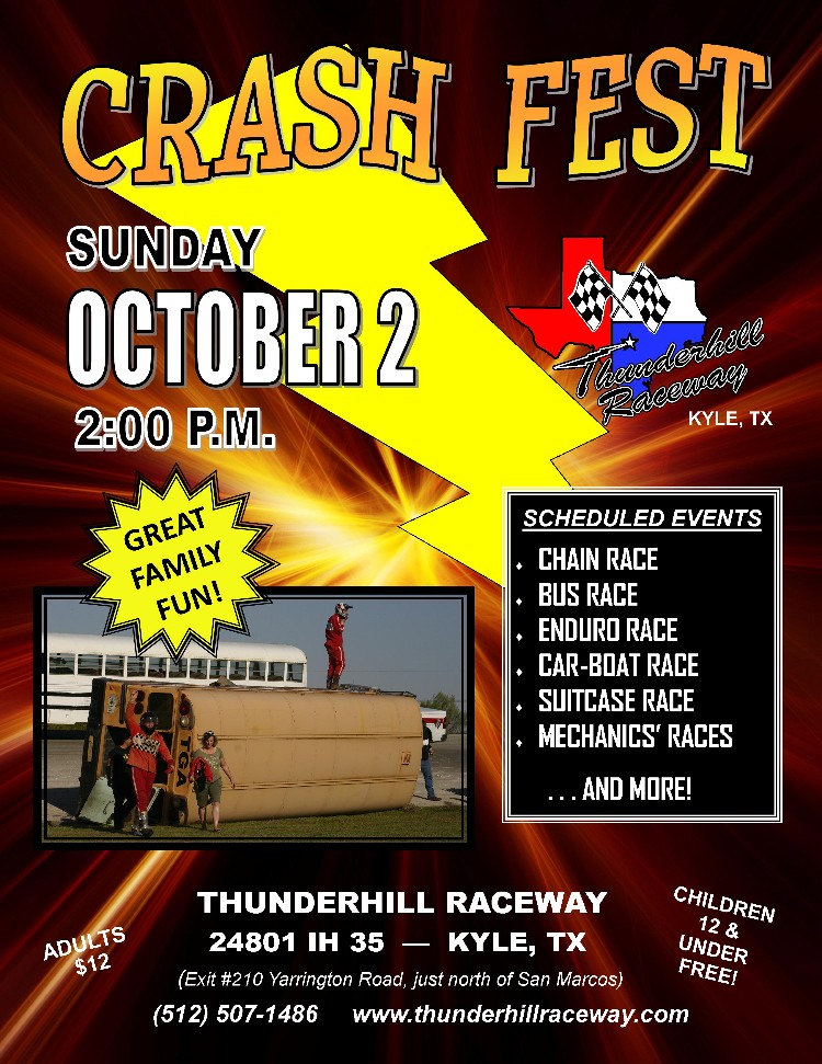 Crash Fest Schedule, Rules and Registration Forms - Announcements ...