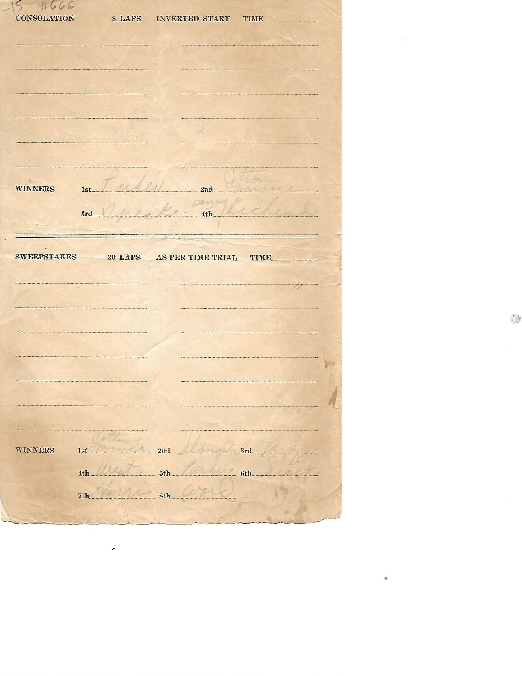 Pan American Speedway 1946 - Texas Racing History - Lone Star Speedzone ...