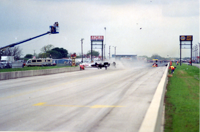 Bruce Litton Top Fuel Dragster Accident Photos - Texas Auto Racing ...