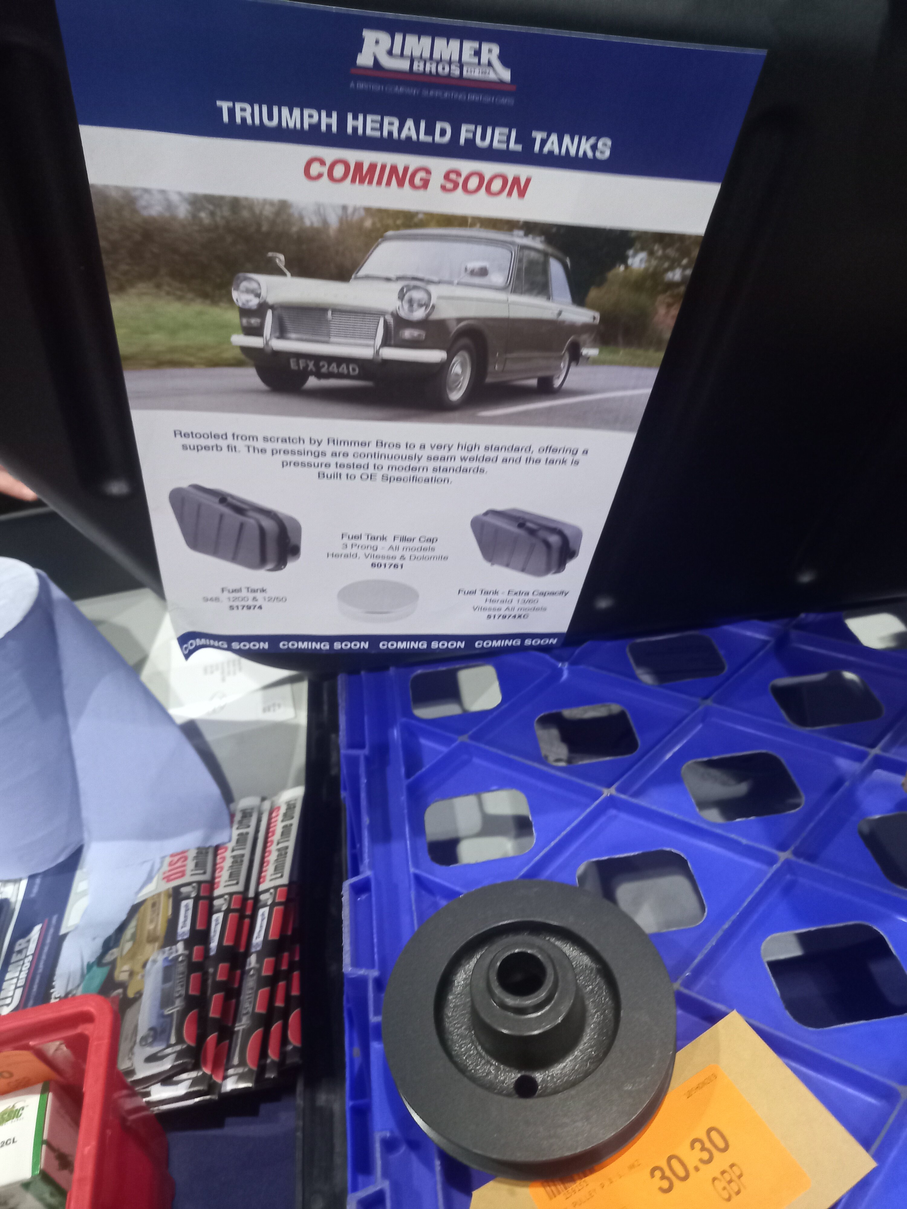 Rimmers. New Fuel Tank Herald. - Fuel System - The Triumph Sports Six ...