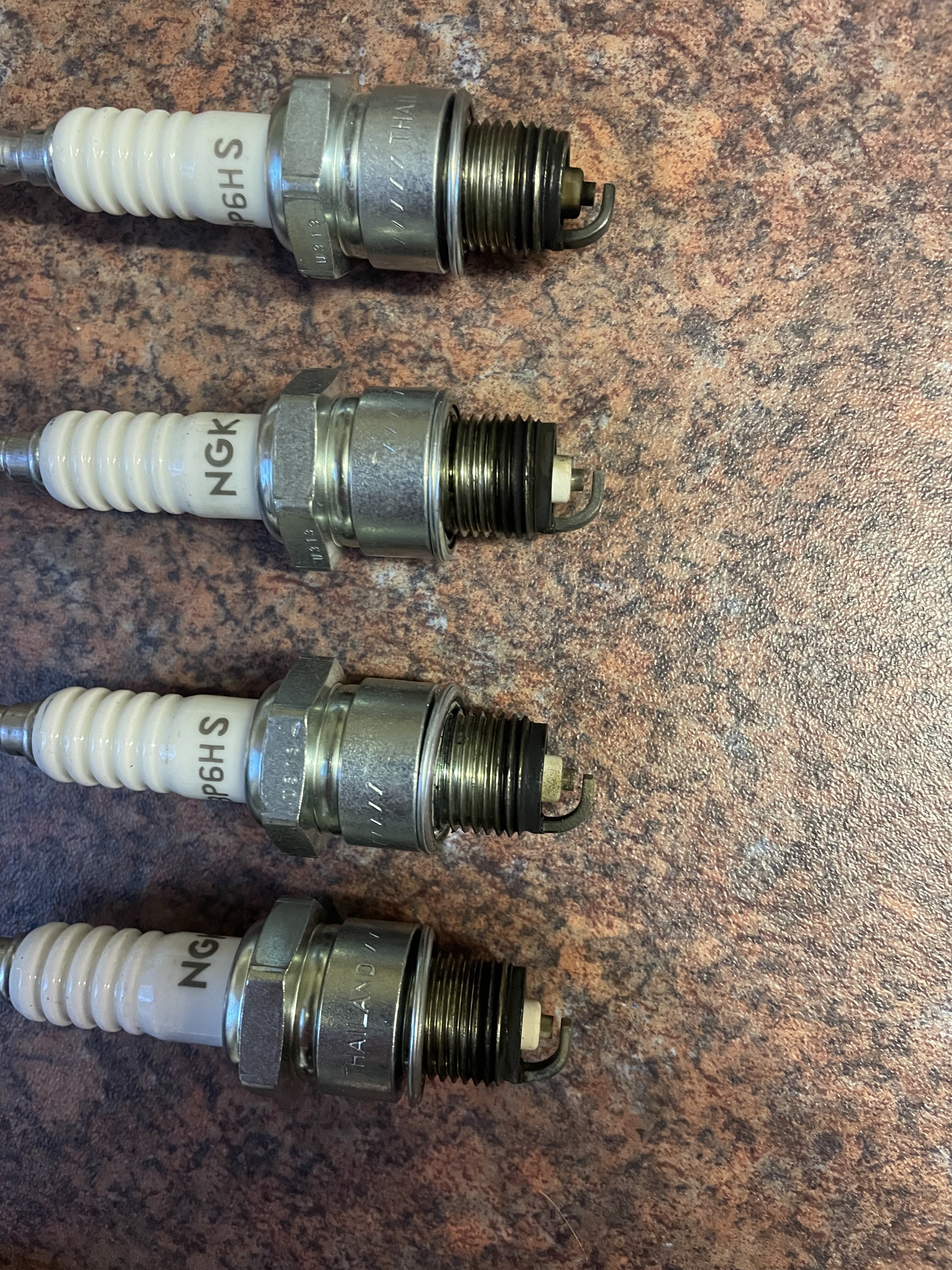 One of four spark plugs a bit black! - Engine - The Triumph Sports Six ...