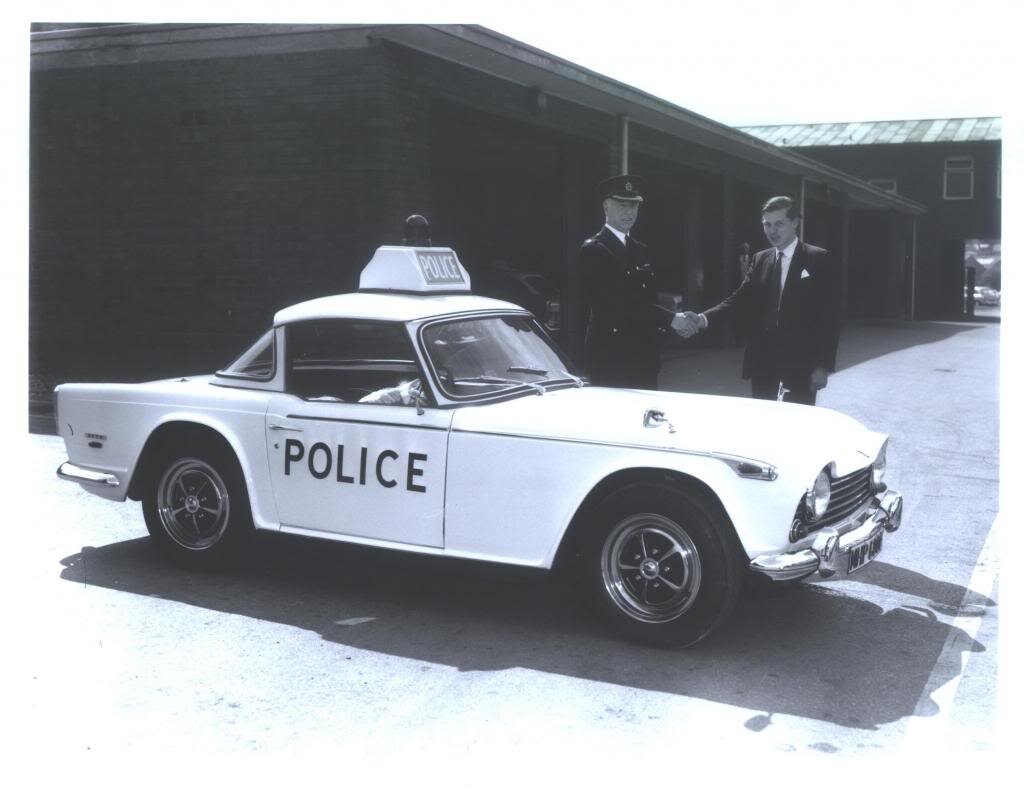The Police TR4 is for sale! - Spotted - The Triumph Sports Six Club Forum