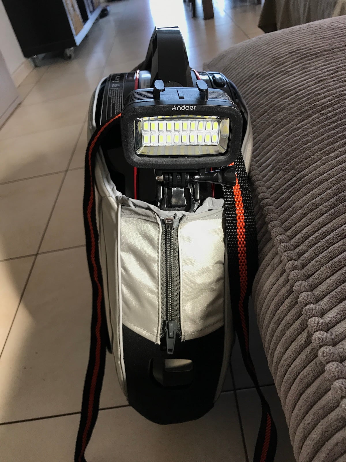 My lighting solution for my Inmotion V8 - Riding Safety and Protective ...
