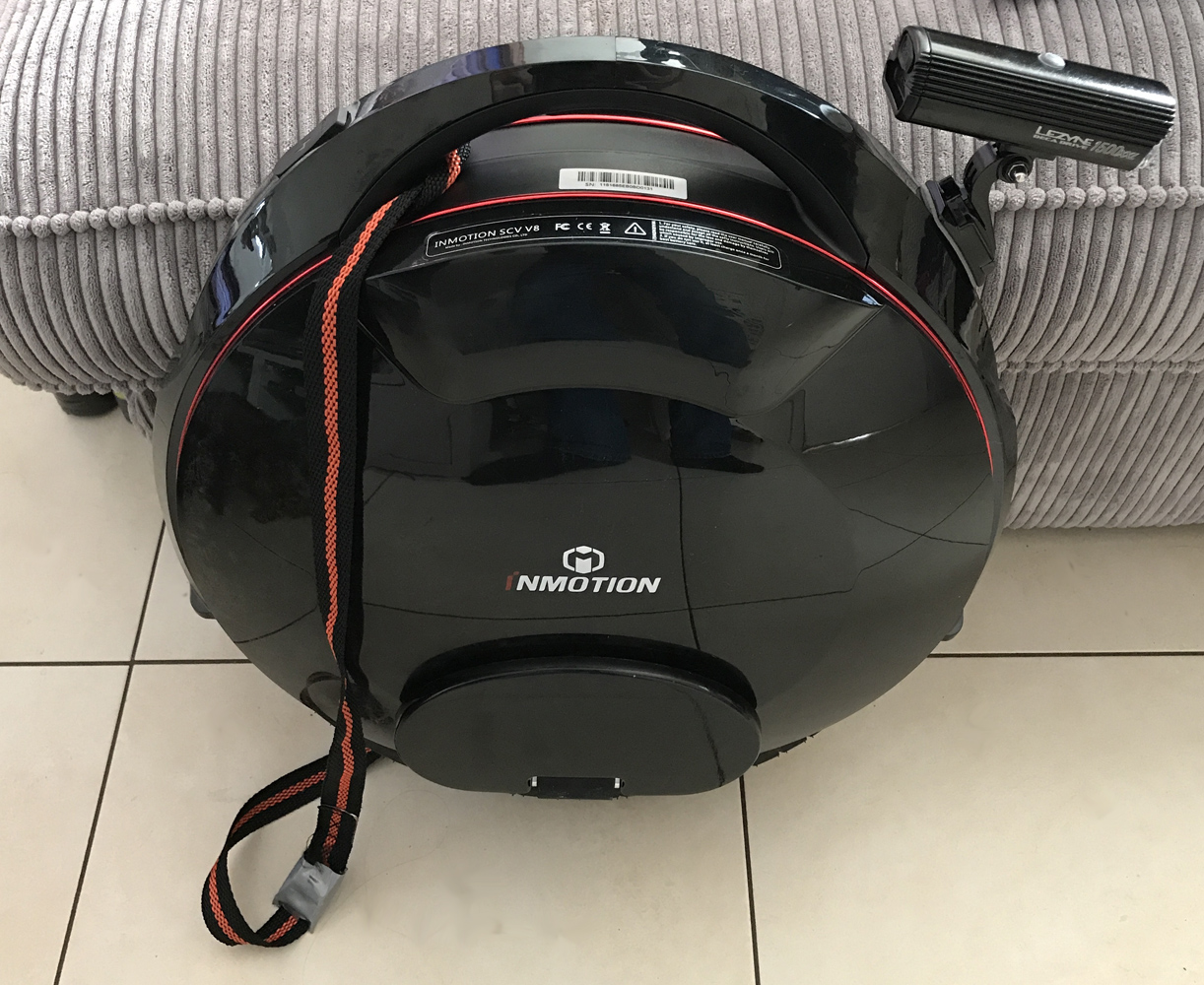 My lighting solution for my Inmotion V8 - Riding Safety and Protective ...