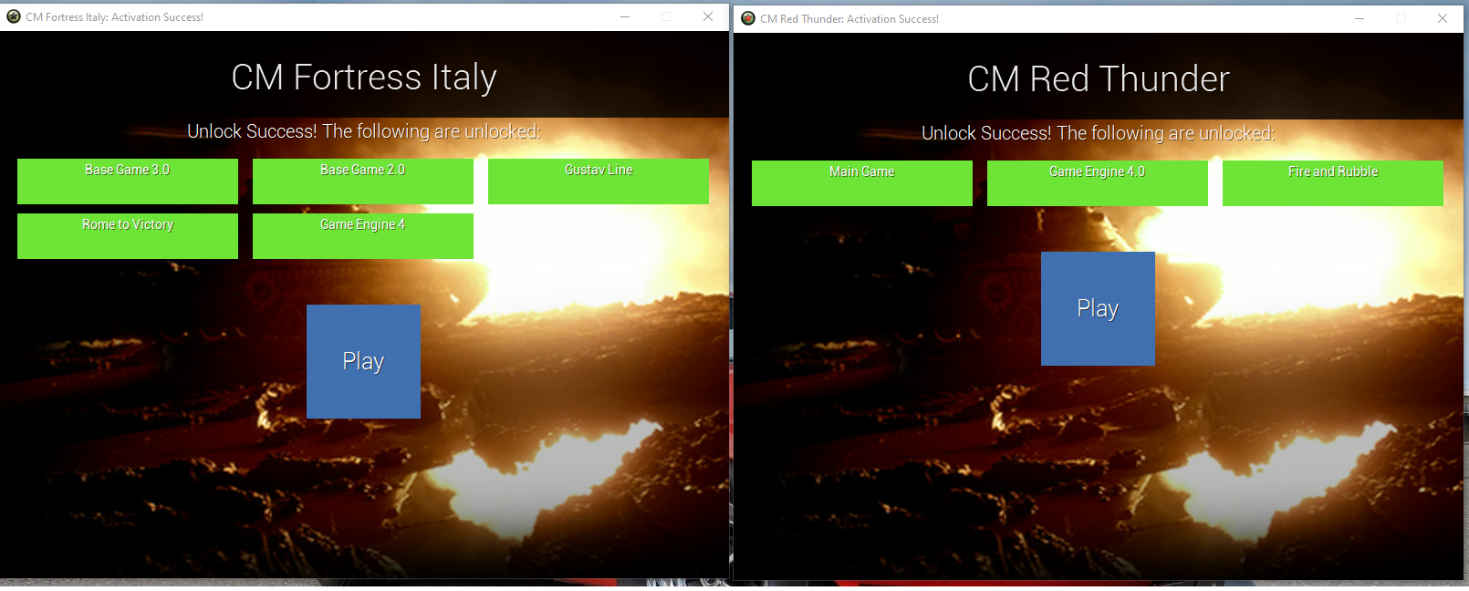 CMSF2 getting a splash screen with just the tank firing in the dark ...