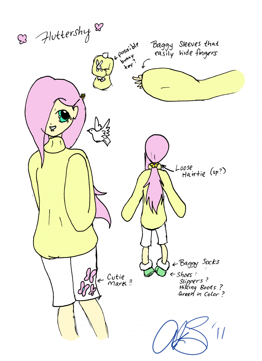 Humanized Fluttershy - Canterlot Community Art - Canterlot - My Little ...