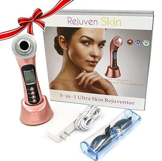 Rejuven Skin 5-in-1 Anti aging device combining Galvanic, Ultrasonic ...