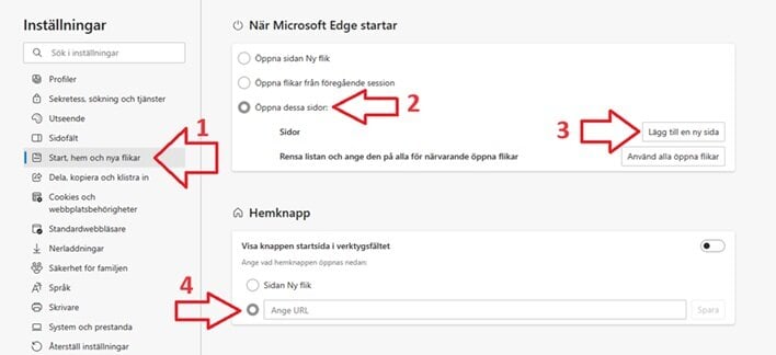 Ändra startsida i EDGE... ? - Microsoft Edge - alltomwindows.se