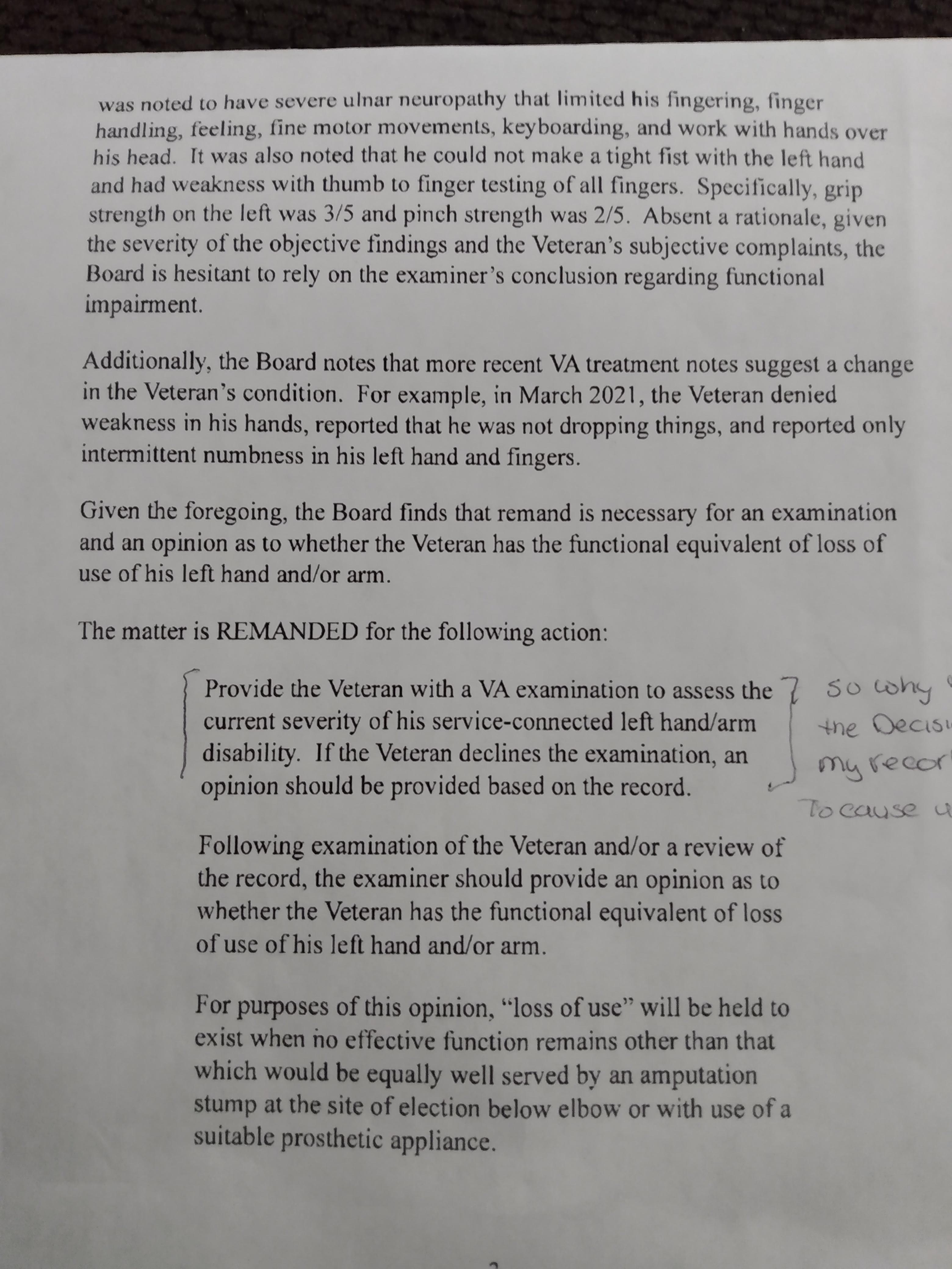 Bva remand for loss of use under smc - Appealing Your Veterans ...