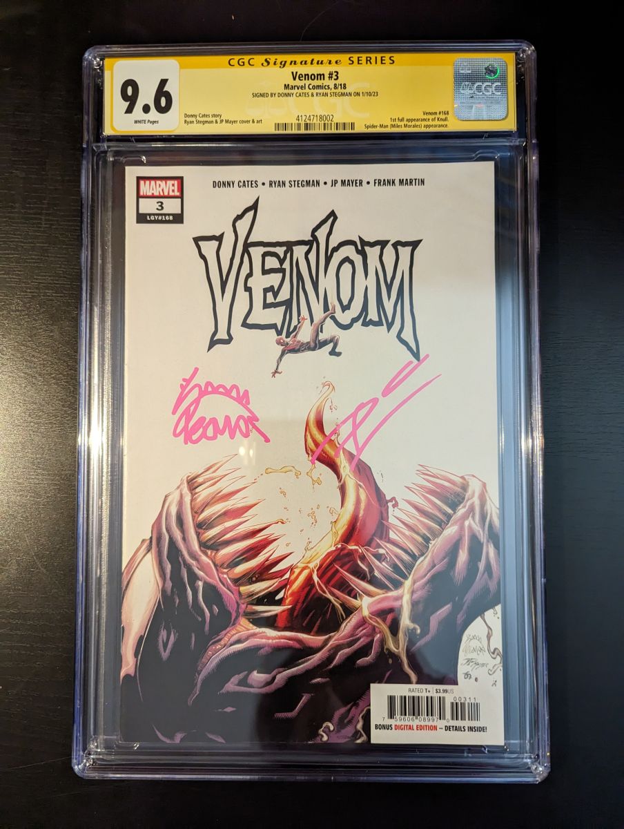 Venom 3 signed by Donny Cates & Ryan Stegman - Other Themes - CGC Comic ...