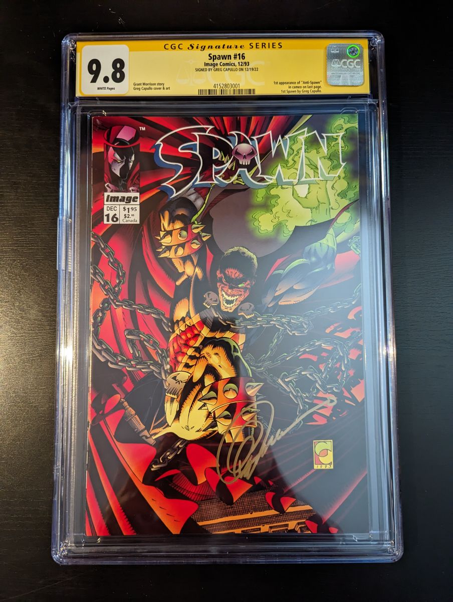 Spawn 16 signed by Greg Capullo - Other Themes - CGC Comic Book ...