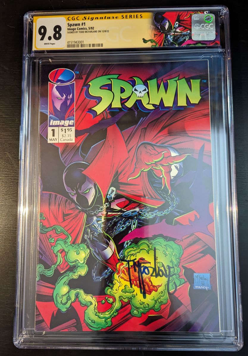 Spawn 1 signed by Todd McFarlane - Other Themes - CGC Comic Book ...