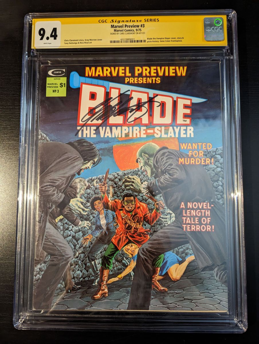 Marvel Preview 3 signed by Chris Claremont - Other Themes - CGC Comic ...