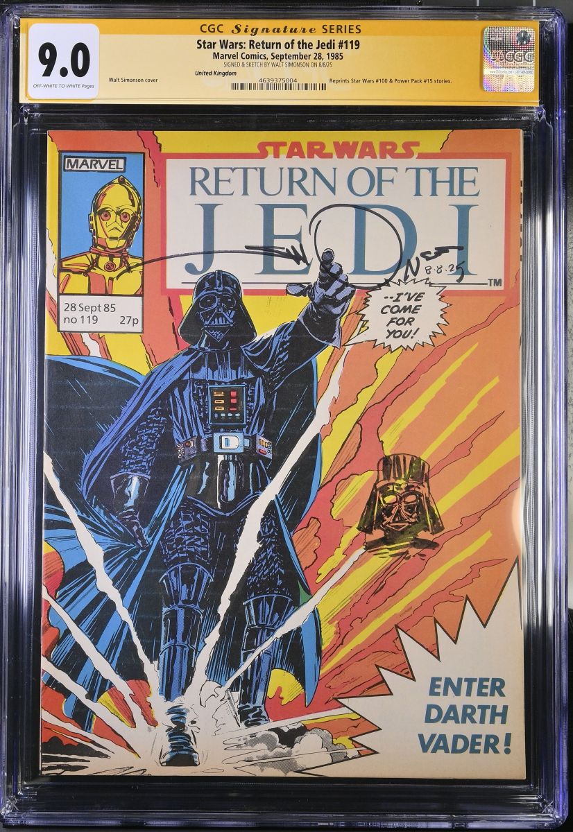 ROTJ Weekly 119 signed & remarked by Walt Simonson - Other Themes - CGC ...