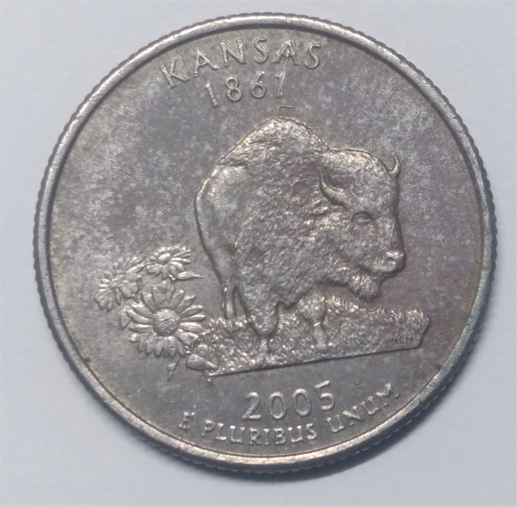 2005 KANSAS QUARTER MISSING CLAD LAYER ERROR? - Newbie Coin Collecting ...