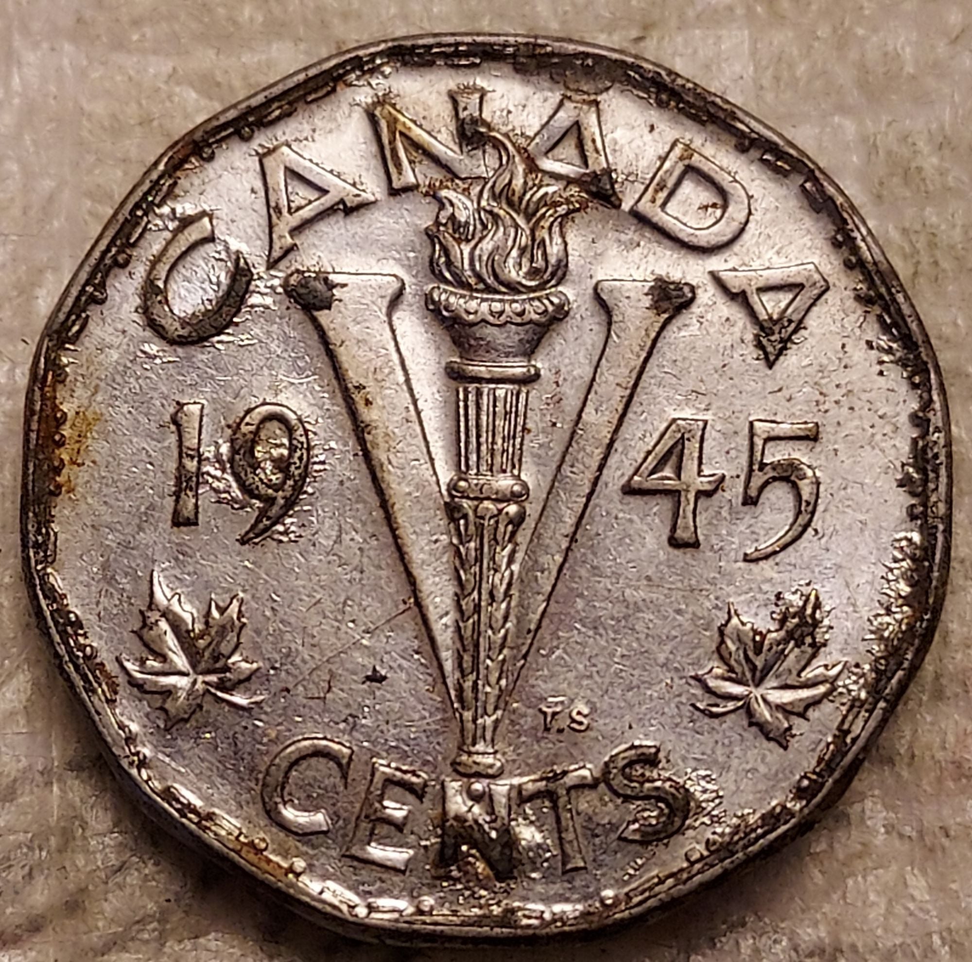 1945-5 cent Canadian error - Newbie Coin Collecting Questions - NGC ...