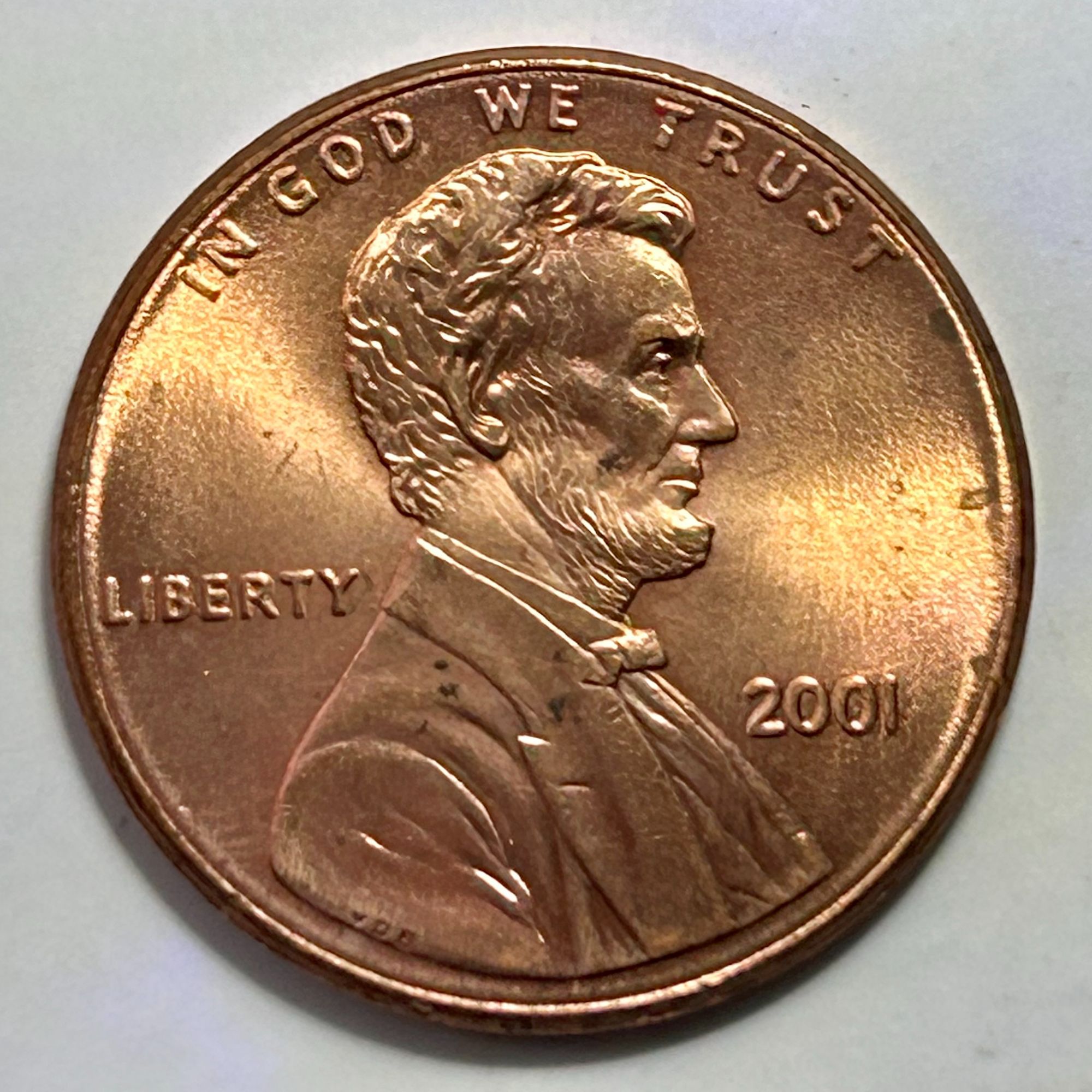 2001 D Lincoln Memorial Penny with Double Earlobe? - Newbie Coin ...
