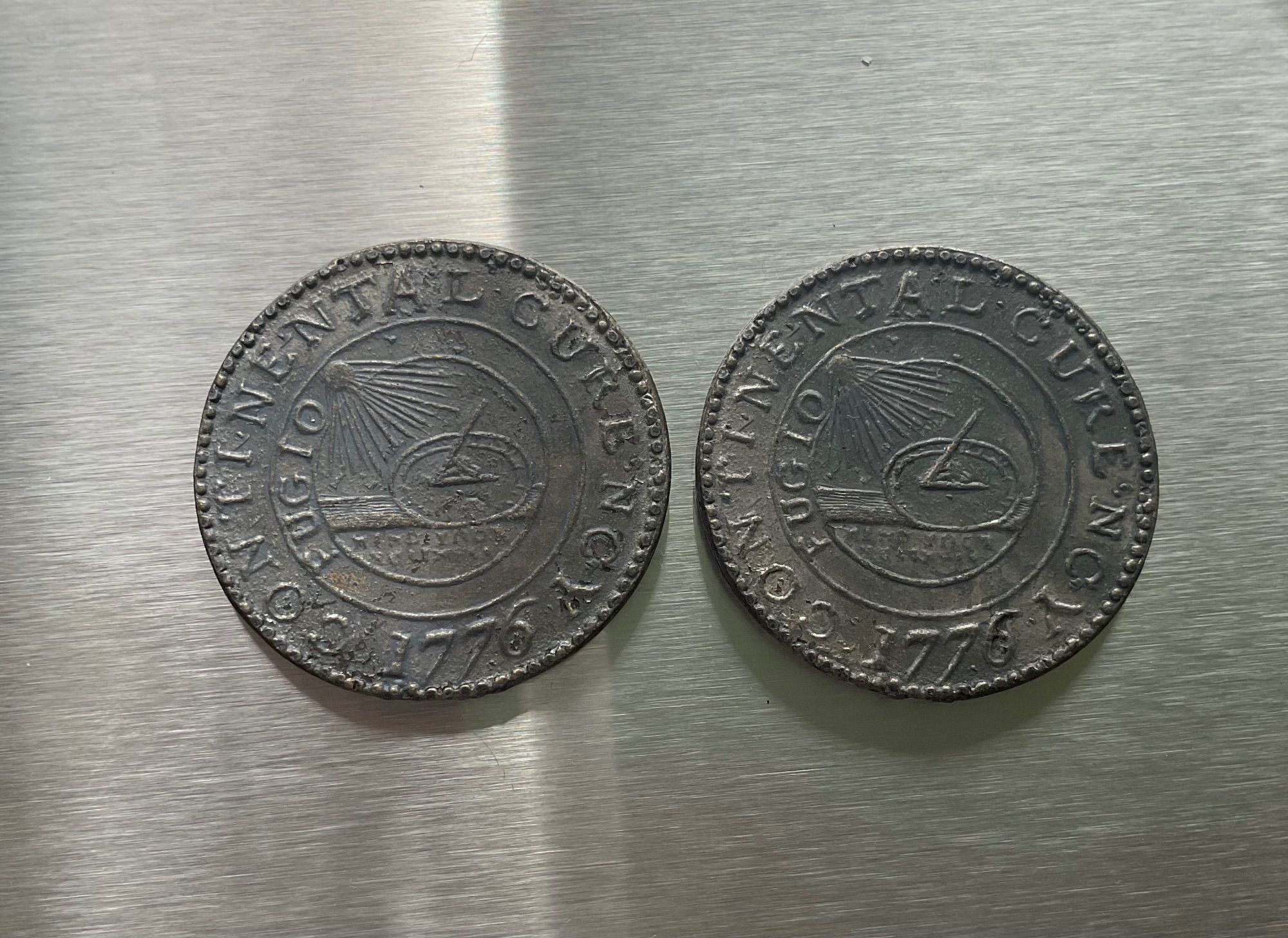 1776 Continental Currency Coin Real or Replica - Newbie Coin Collecting ...