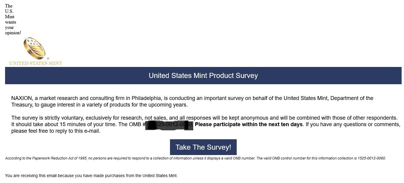 United States Mint Product Survey For Silver Medals - captainrich's ...