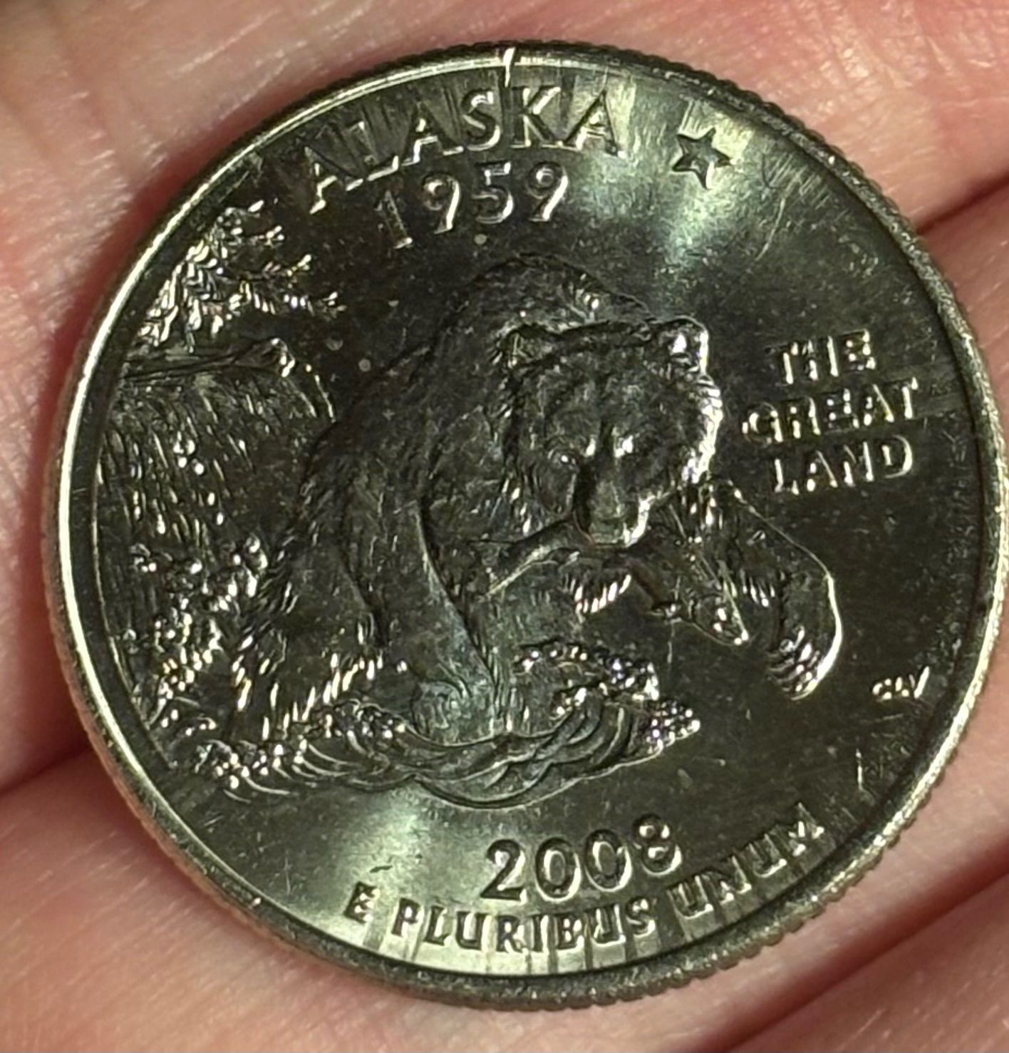 Alaska Quarter with flash like rays? - Newbie Coin Collecting Questions ...