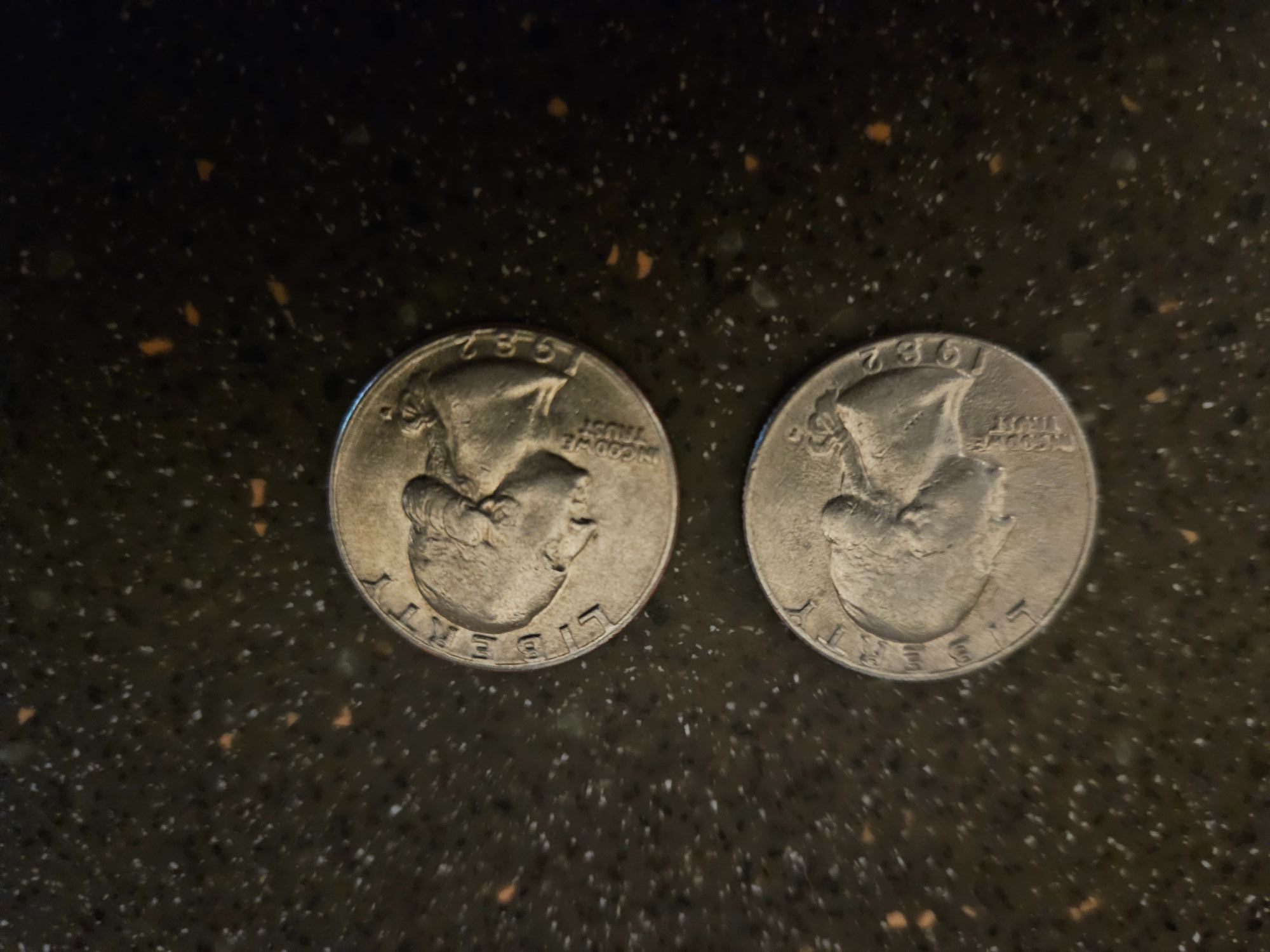 1982 quarter mint error or damage? - Newbie Coin Collecting Questions ...