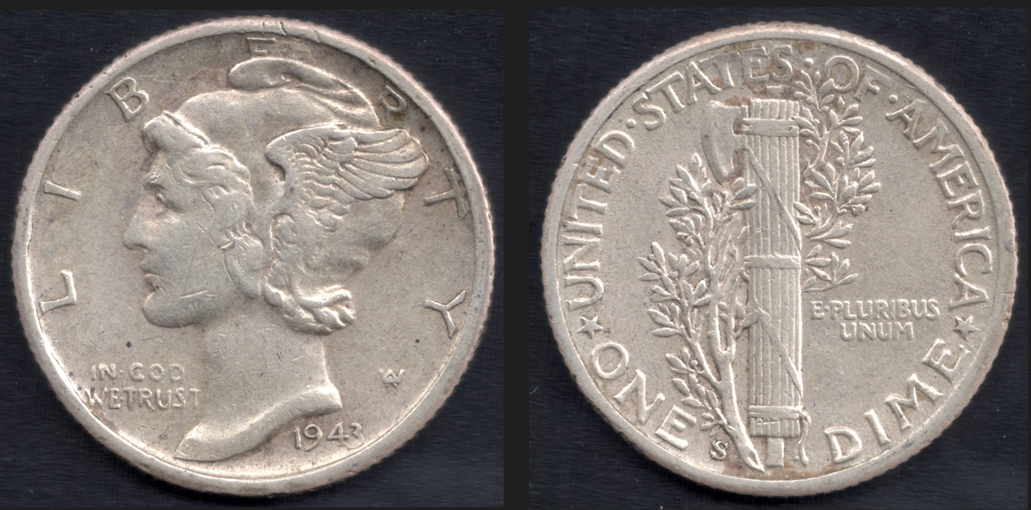 1943 S/S/S SERIF S FS-501 10C MS - Newbie Coin Collecting Questions ...