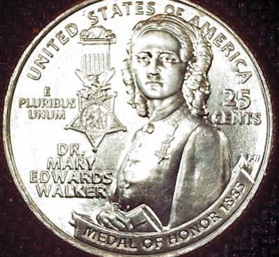 Her Eyes are melting.Dr Mary Edwards Walker Quarter - Newbie Coin ...