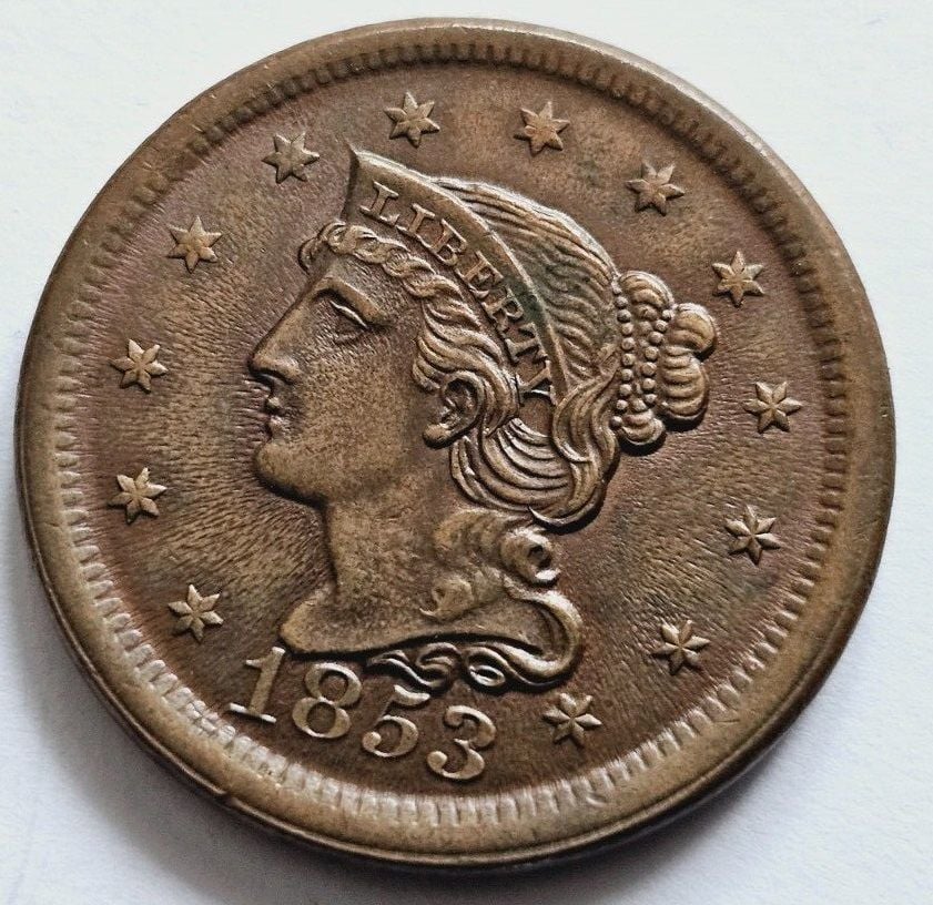 Radial Flow Lines? One cent 1853 - Newbie Coin Collecting Questions ...