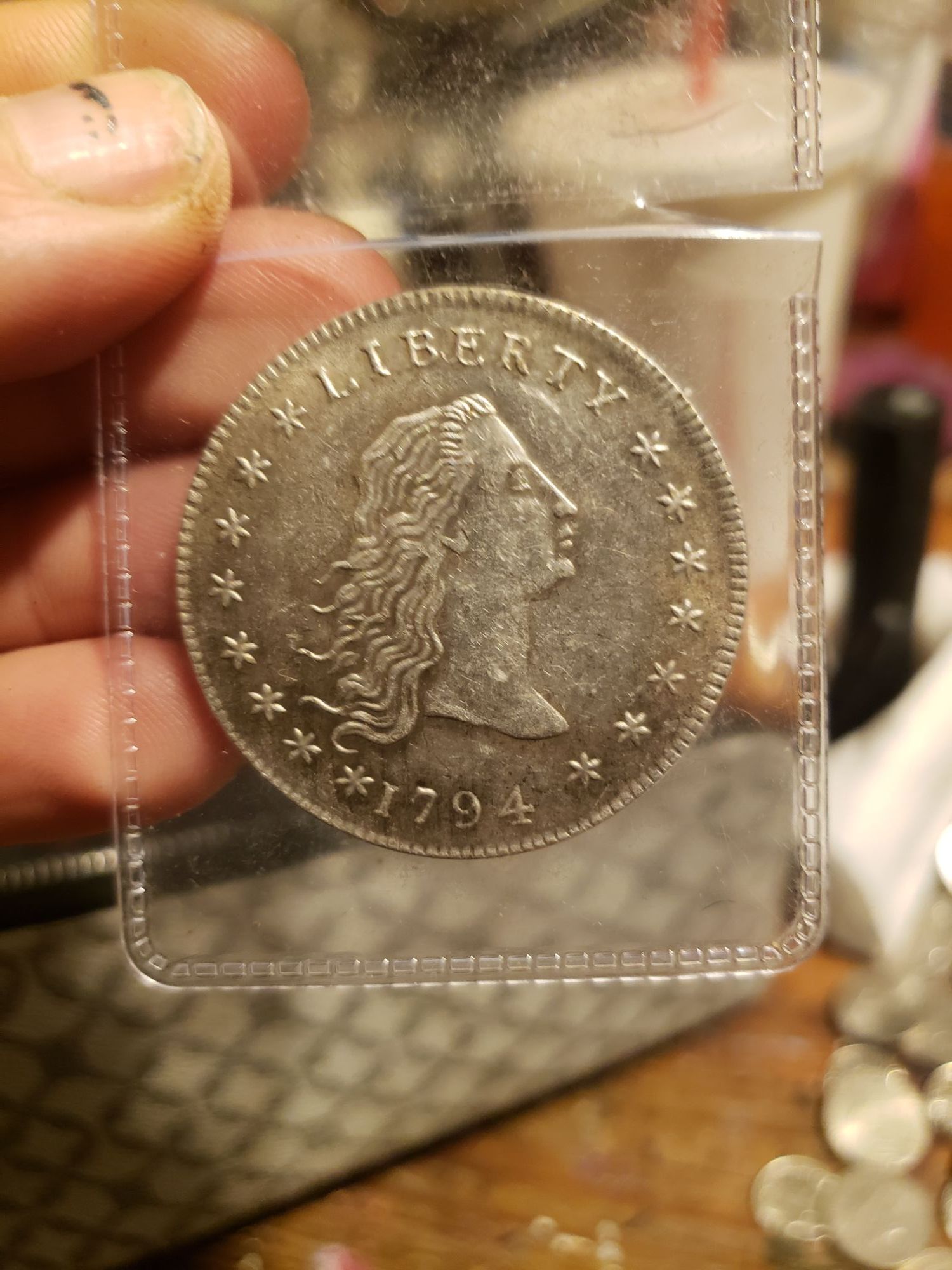 1794 flowing hair dollar real or fake? - Newbie Coin Collecting ...