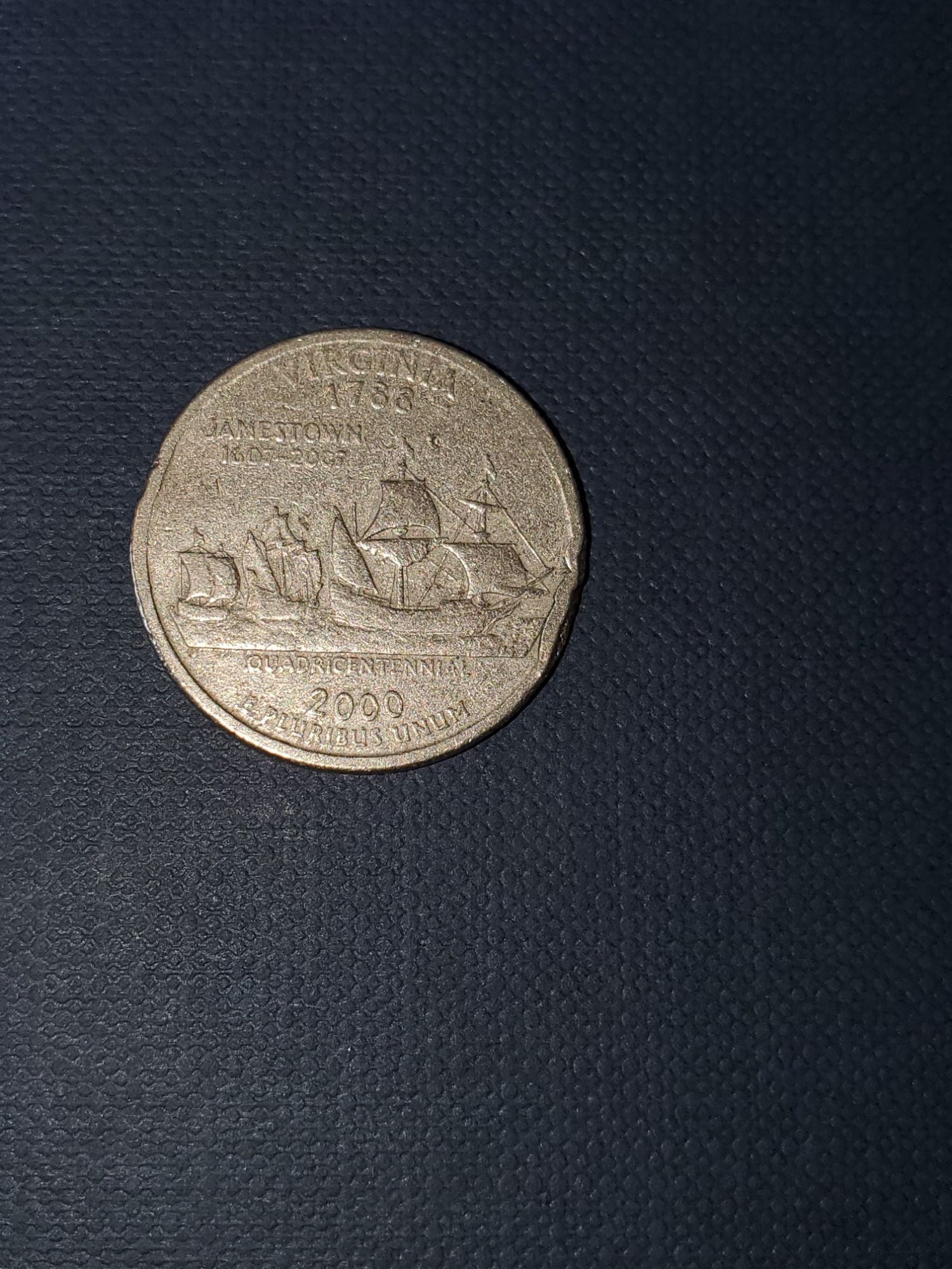 Virginia 2000 d quarter, error or damage? - Newbie Coin Collecting ...