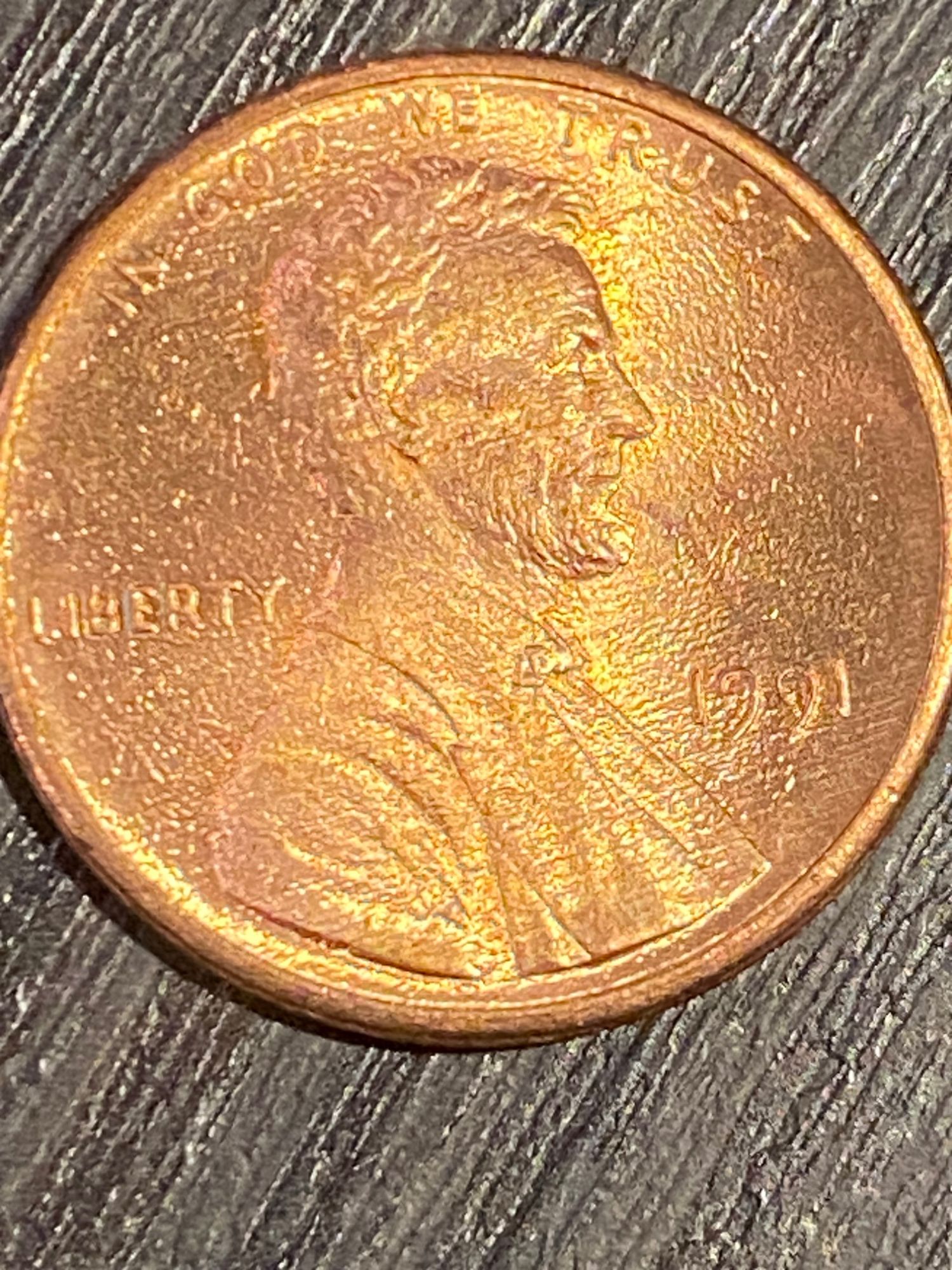1991 S Lincoln penny no mint mark? - Newbie Coin Collecting Questions ...