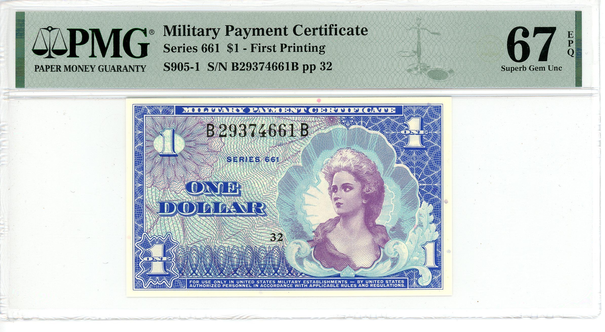 Matching series number in serial number - Douglas Bell - PMG Note ...